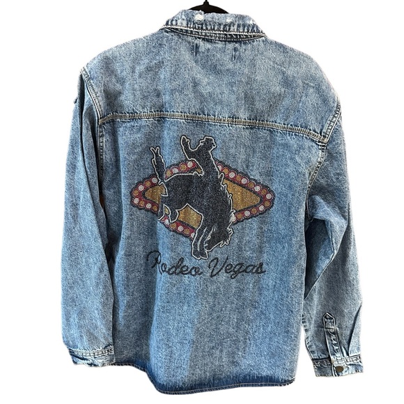 Rodeo Quincy | Jackets & Coats | Rodeo Quincy Distressed Rhinestone ...